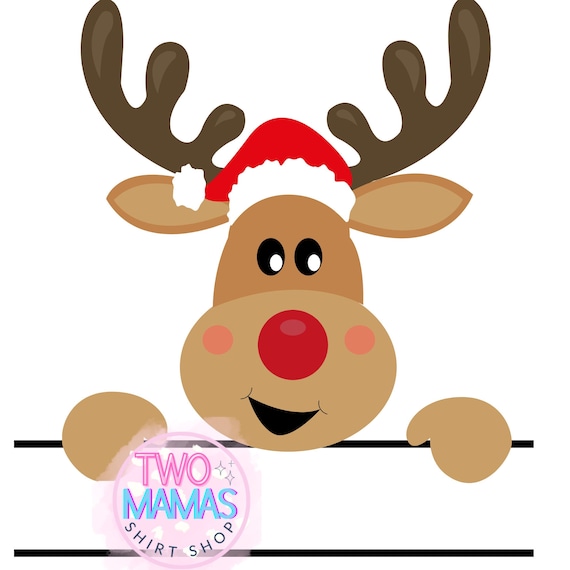 Cartoon Rudolph Reindeer Face