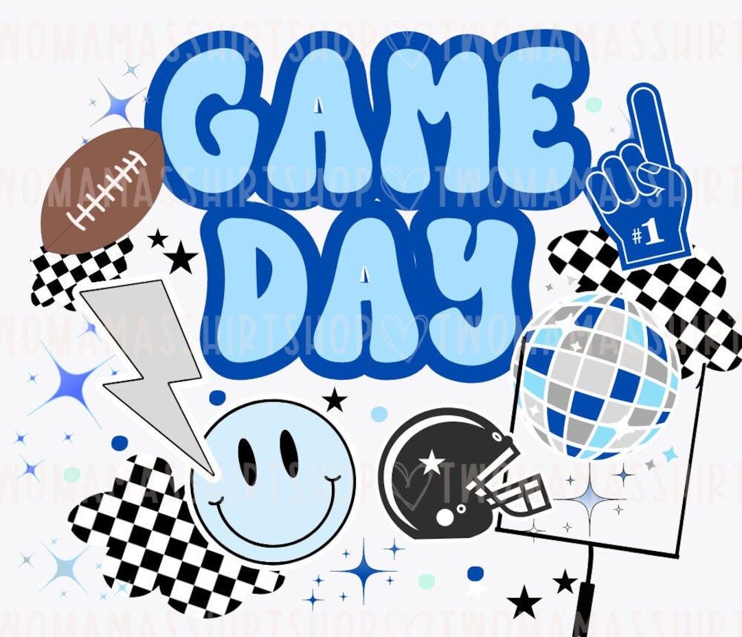 DIGITAL Gameday Png Retro Football Design Gameday Design - Etsy