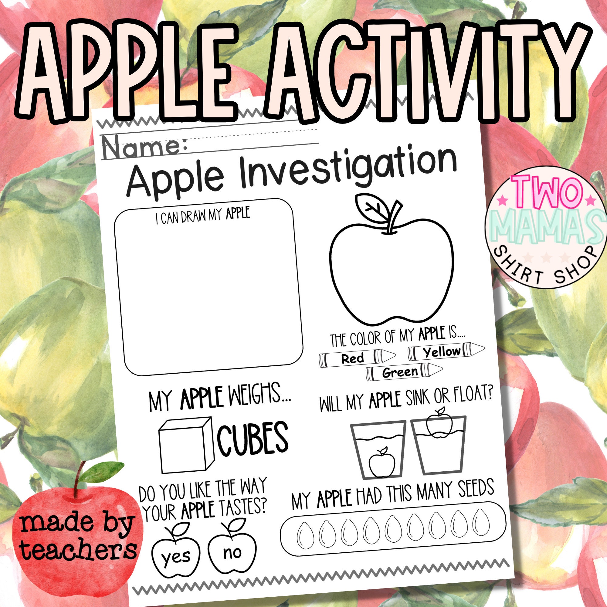 Apple Investigation Printable