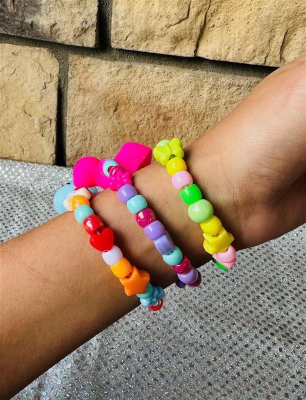 3 PCK Dinosaur Squish Toy Random Kandi Bracelets Lost Lands Kandi ...