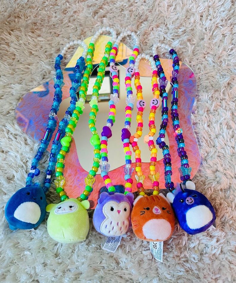 Squishmallow Kandi Necklace Multi Kandi to Trade Squishmallow Car Decor ...