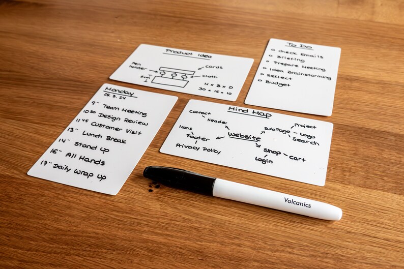 Reusable Notepad - Dry Erase Note Pad - Desk Dry Erase Board ...