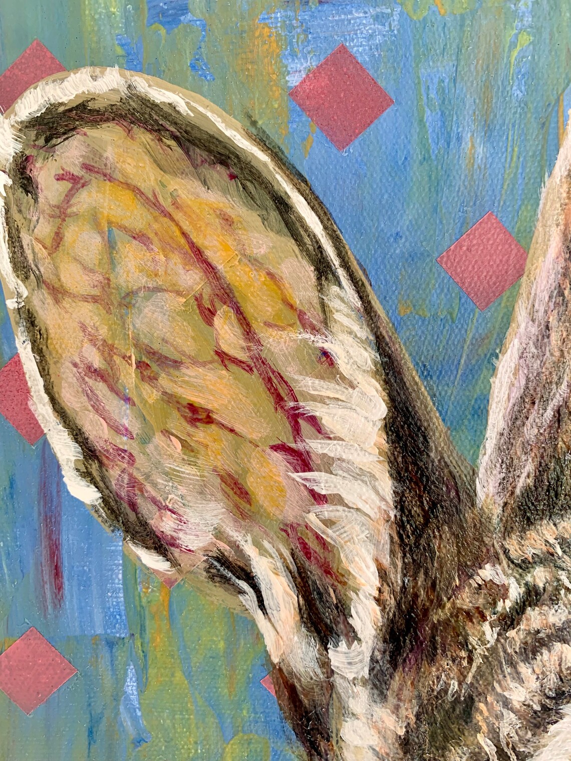 Scruffy Rabbit an Original Acrylic Painting by Canadian Artist Brian ...