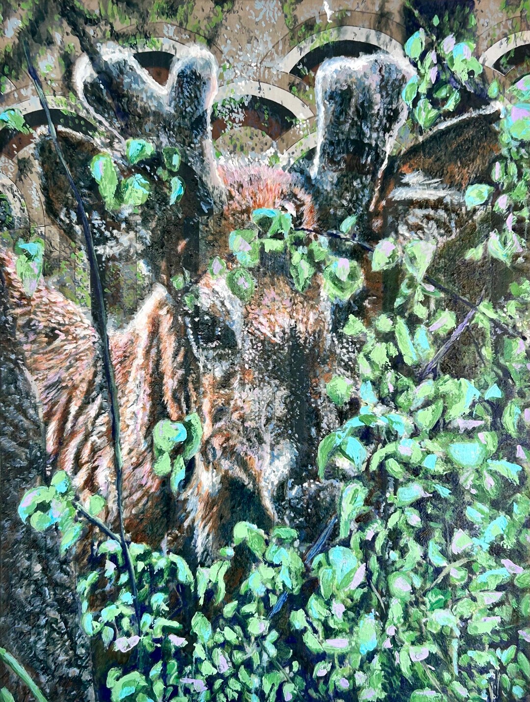 Whitetail With Care, an Original Acrylic Painting of a Whitetail Deer ...