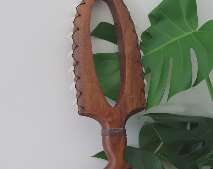 Hawaiian Hand Made Wall Home Decor Solid Carved Wood Lei O Mano ...