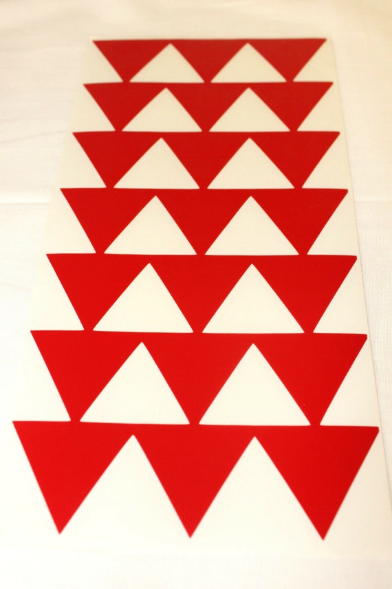 12 Red Hawaiian Hawaii Tribal Triangle 7 Arrows Vinyl - Etsy