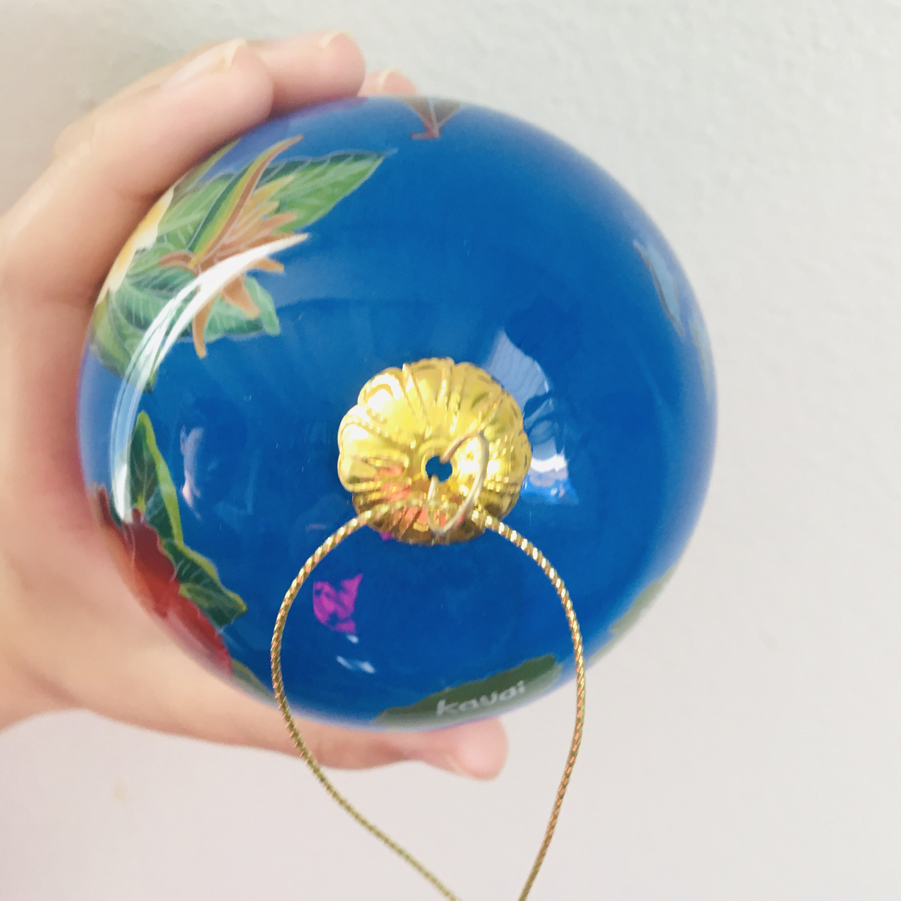 Hawaiian Hand Painted Deep Blue Hawaii Ocean Island Map - Etsy