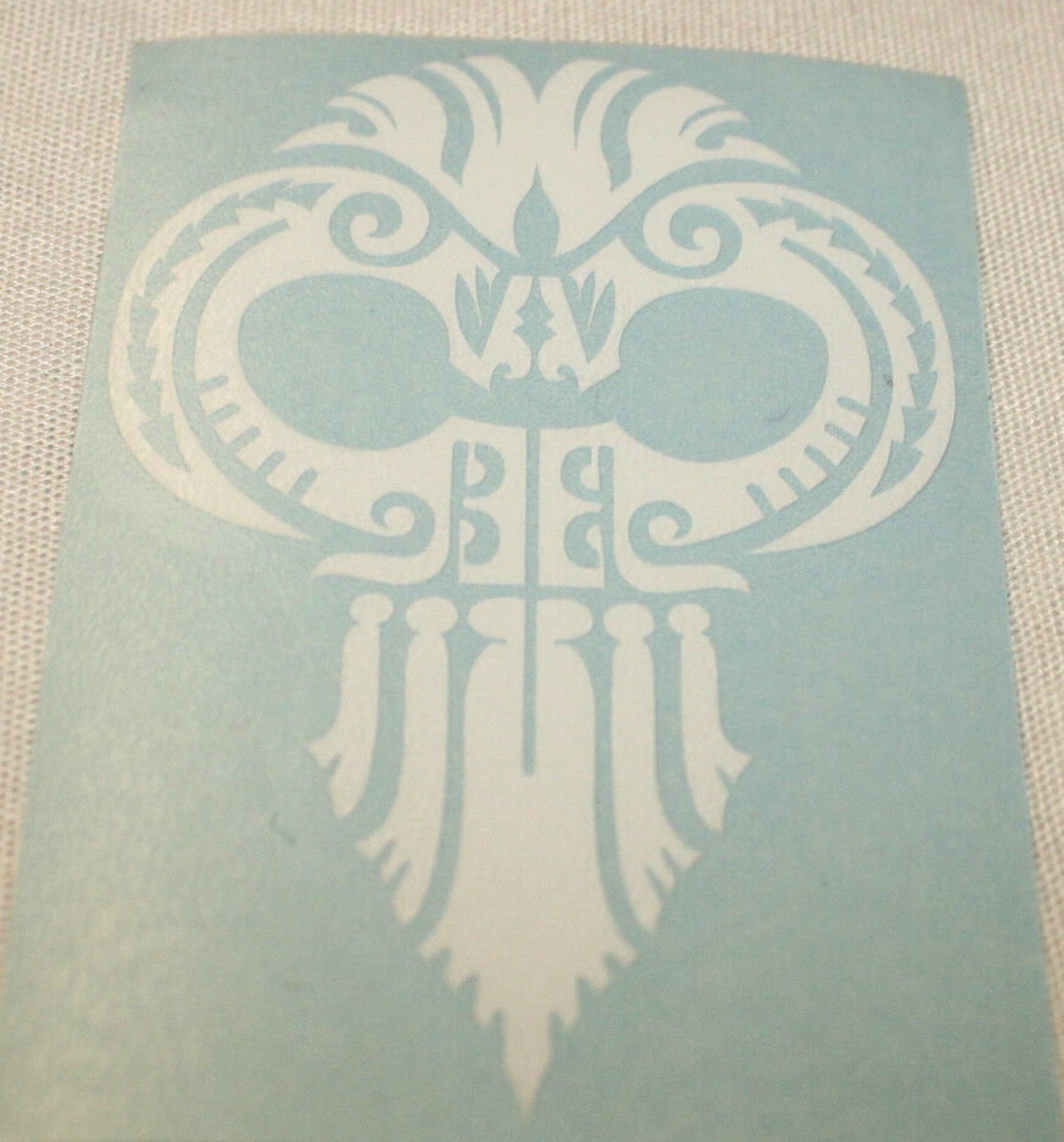 White Hawaiian Ikaika Warrior Helmet Hawaii Vinyl Decal Car / Truck ...