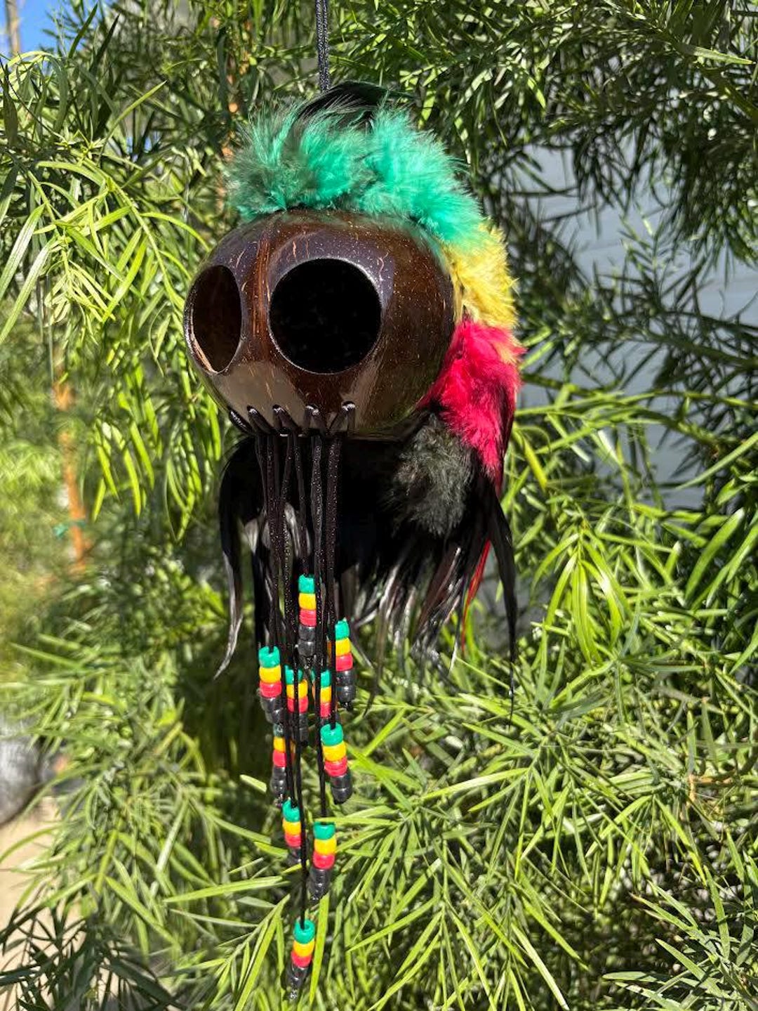 Premium Kamani Ikaika Rasta Black Red Yellow Green Hawaiian Helmet Home ...