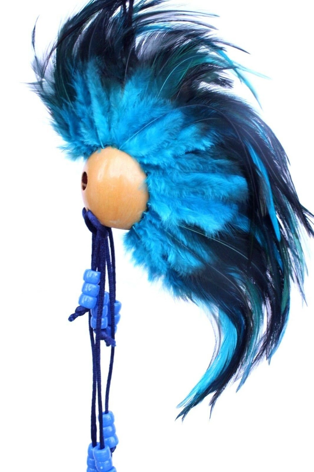1 Kamani Nut Blue Feathers Ikaika Hawaiian Warrior - Etsy