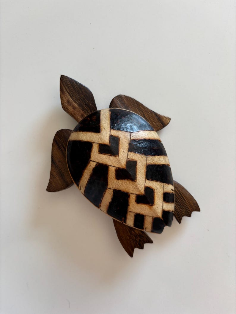 Hawaiian Hand Made ( Qty 2 ) Solid Wood Turtle Honu 4" Fridge Magnet - Etsy