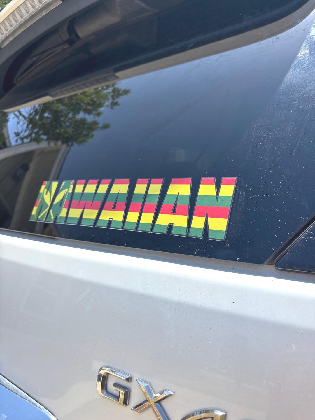 Hawaiian 12" Kanaka Maoli Native Flag Vinyl Car Truck Window Decal ...