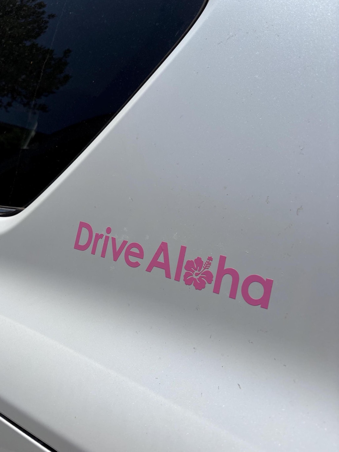 9" Pink Hawaiian Hawaii "drive Aloha" Vinyl Car Window Decal Sticker - Etsy