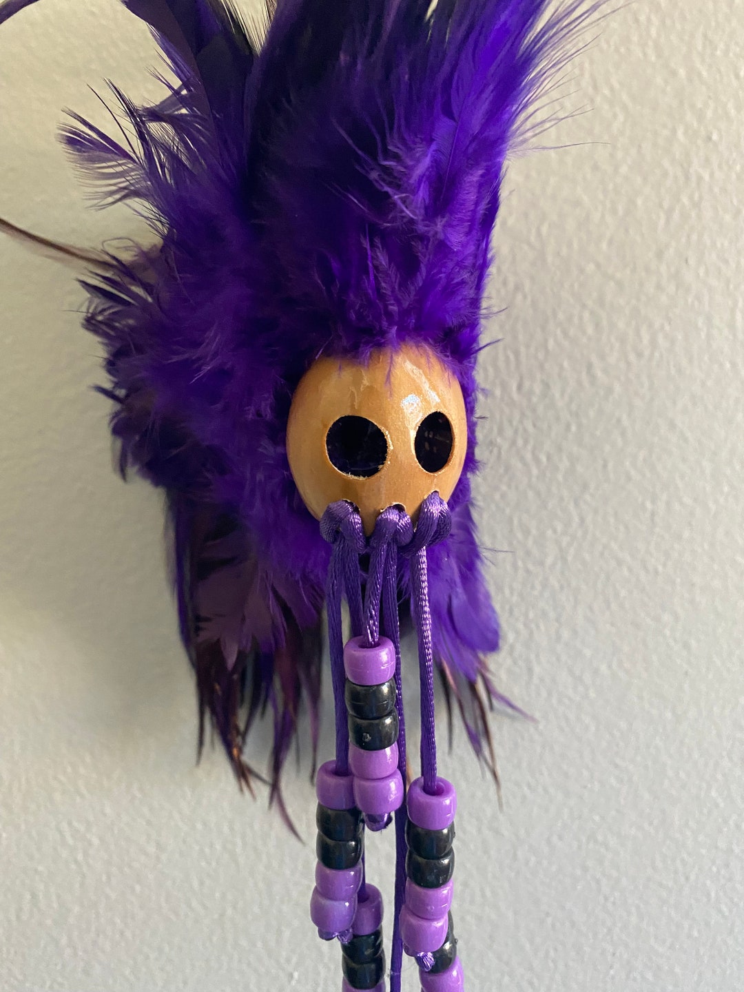 Kamani Mini Ikaika Purple Black Hawaiian Helmet Car Decor Hanging - Etsy