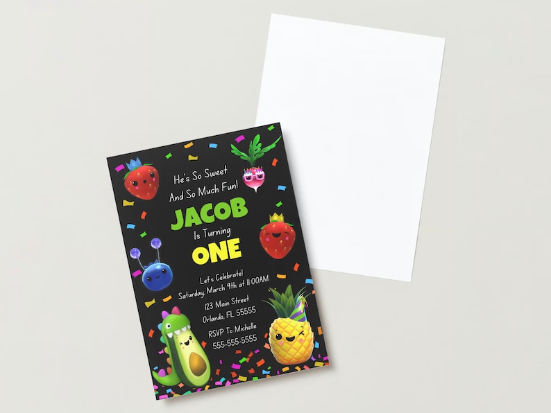 Hey Bear First Birthday Invitation - Etsy