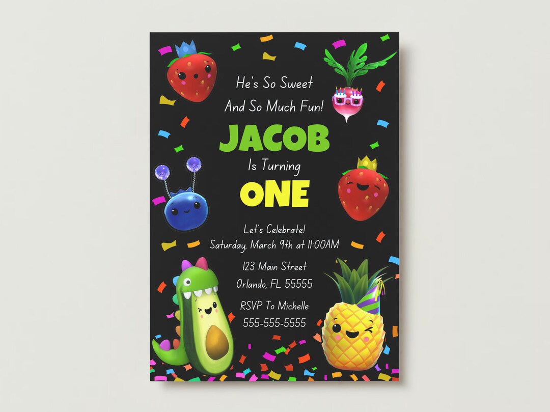 Hey Bear First Birthday Invitation - Etsy