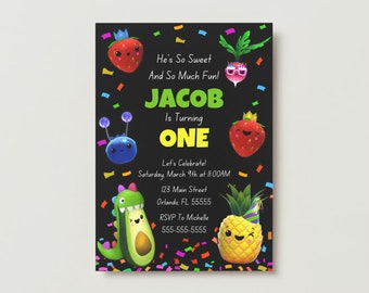 Hey Bear Sensory First Birthday Party Invitation - Etsy