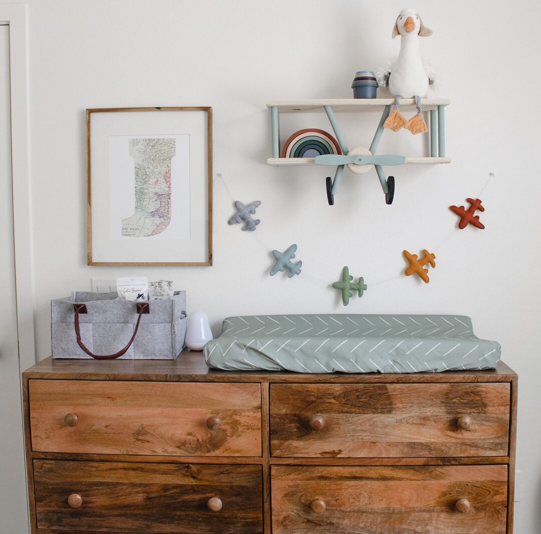 Felt Airplane Banner, Nursery Decor, Airplane Themed Nursery, Wall ...