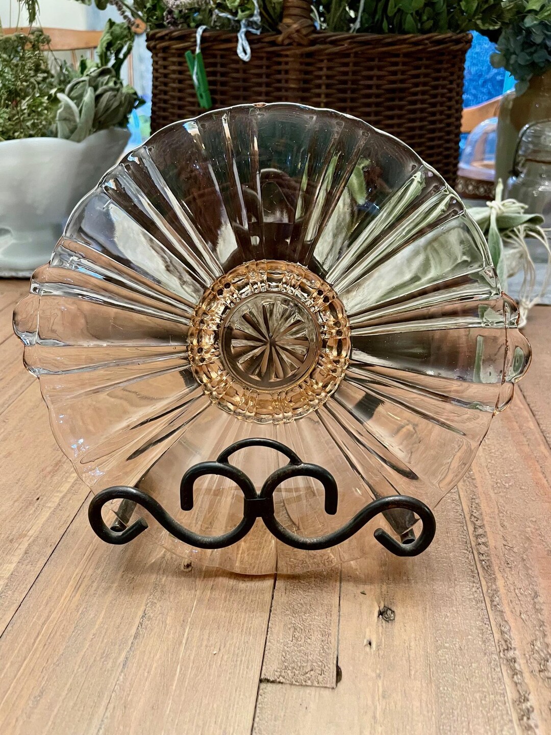Anchor Hocking Glass Company Pink Old Cafe Pattern Depression Glass ...