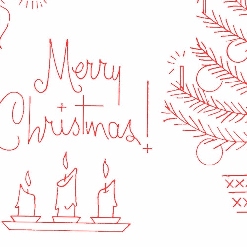 Hand Embroidery Christmas Embroidery Patterns Ornament - Etsy