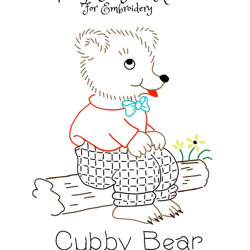 Bear Hand Embroidery - Etsy