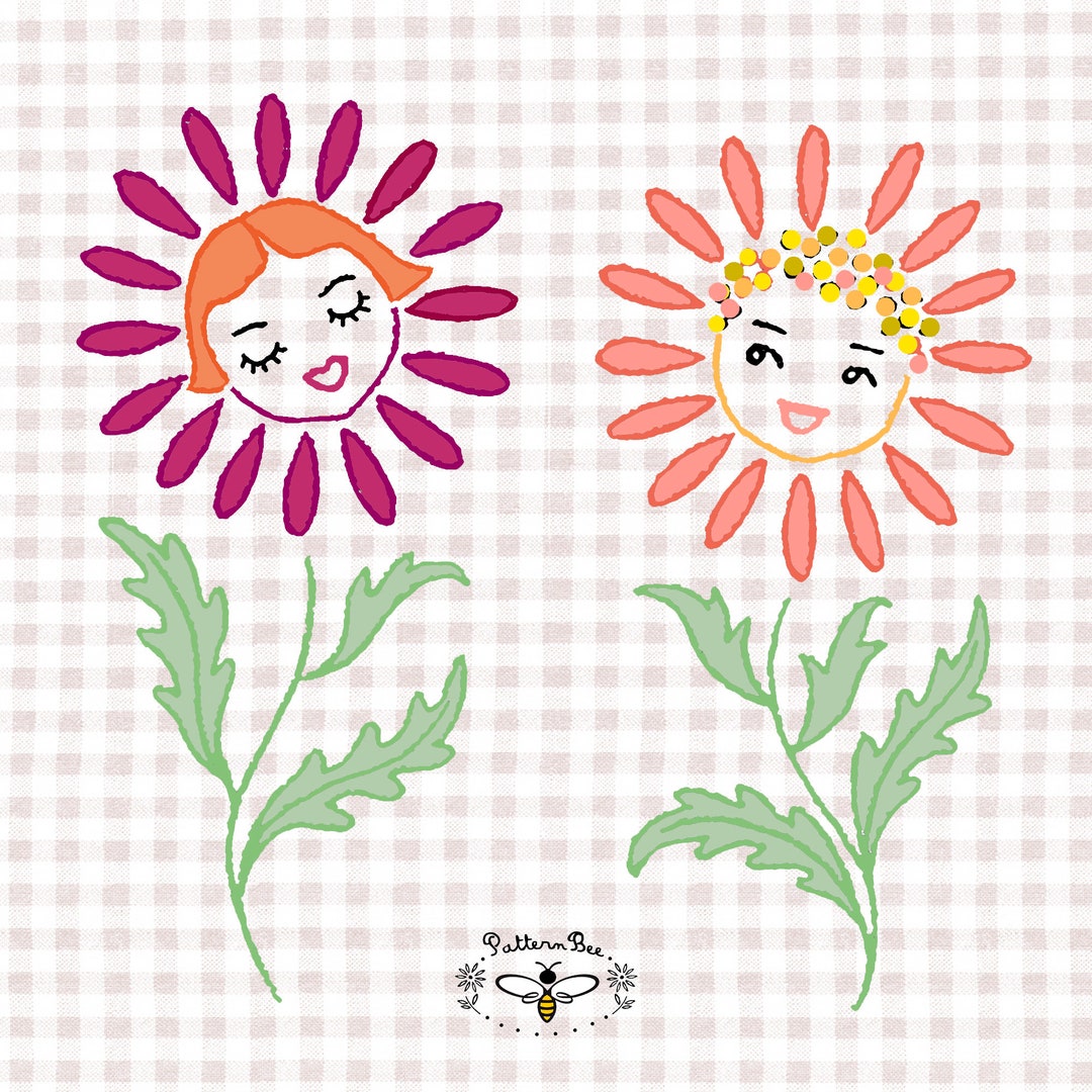 FANCIFUL FLOWERS Vintage Embroidery Patterns Reprinted as Hot - Etsy