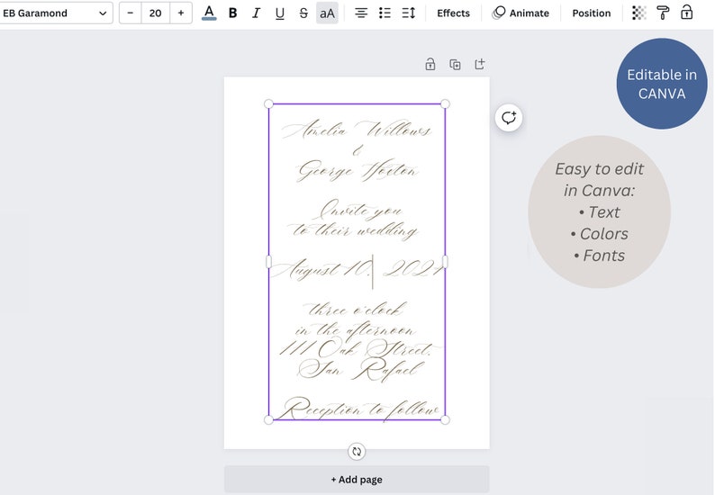Printable Wedding Invitation Template Regency Period Theme, Classic ...