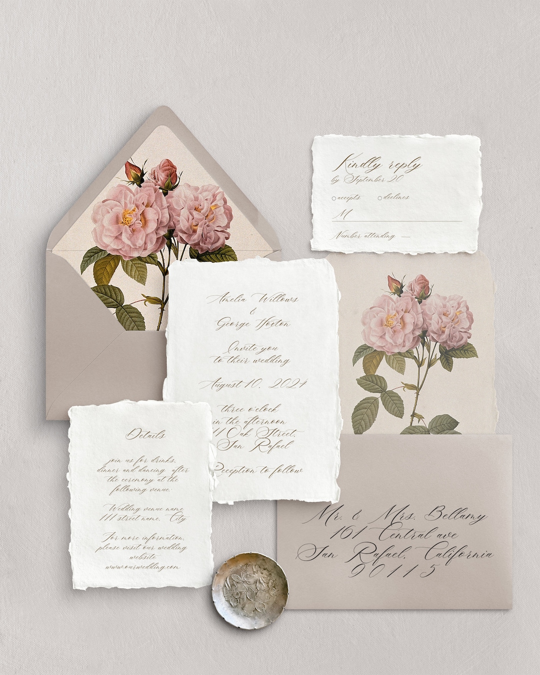 Printable Wedding Invitation Template Regency Period Theme, Classic ...