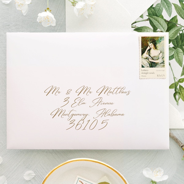 Calligraphy Envelope - Etsy