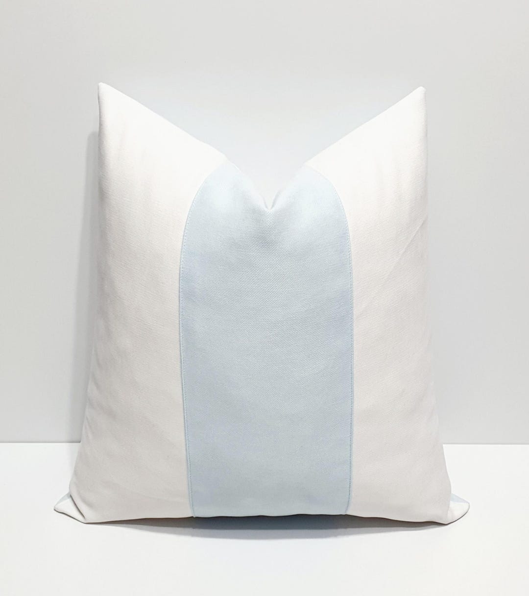 Baby Blue and White Pillow Cover, Designer Baby Pillow Cover, Blue ...