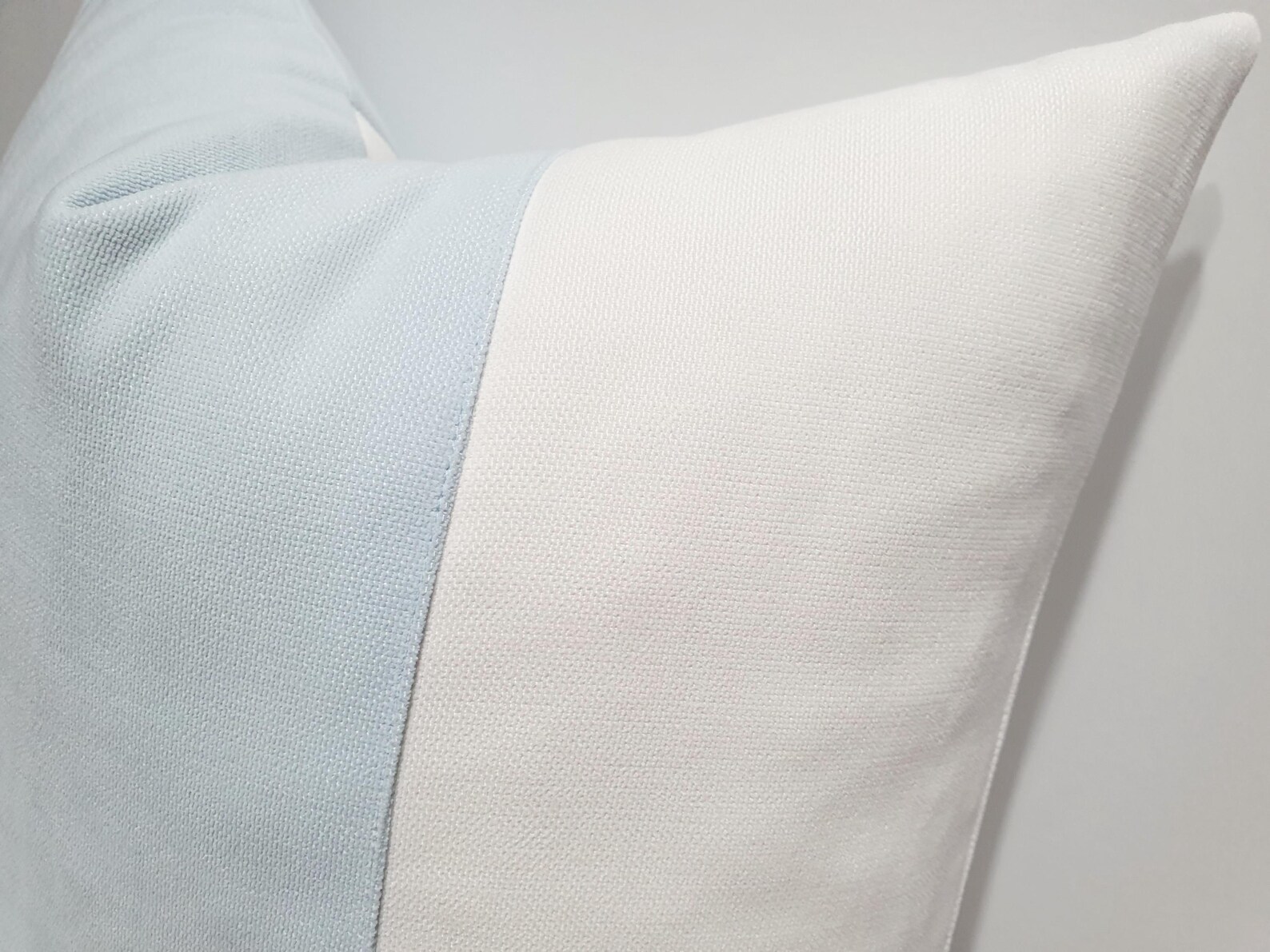 Blue and White Pillow Cover, Baby Blue Pillow Cover, Light Blue Cushion ...