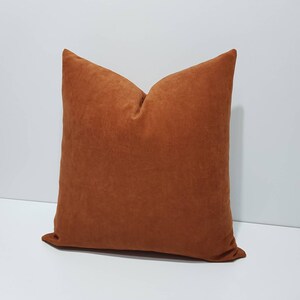 Rust Pillow Cover, Rust Cushion Cover, Rust Color Throw Pillow Case ...