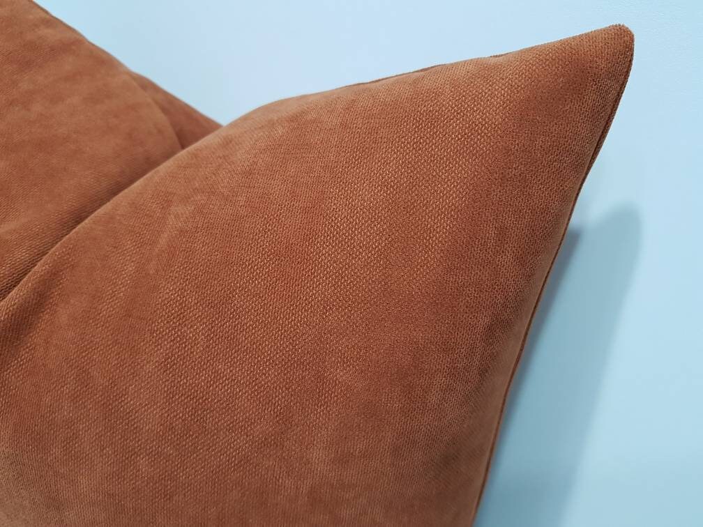 Rust Pillow Cover Rust Cushion Cover Rust Color Throw - Etsy