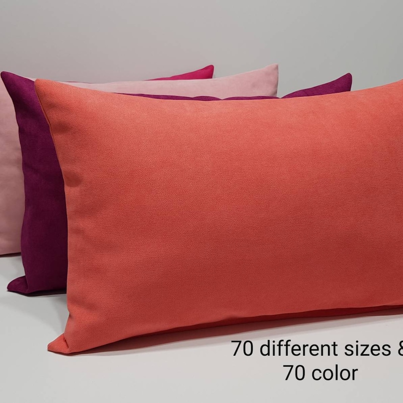 Rectangular Cushion Pink - Etsy UK
