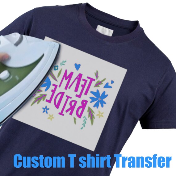 Custom Iron on T-shirt Transfer Personalised Your Image | Etsy