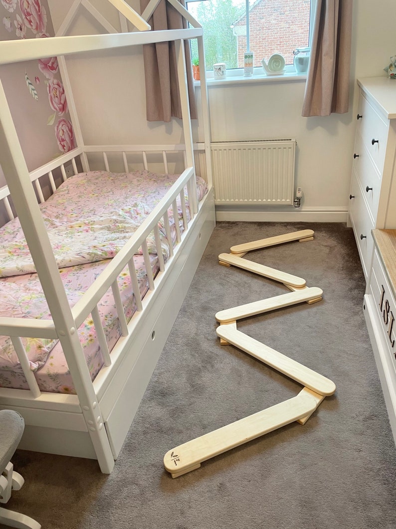 Balance Beam Set Gym for Kids Montessori Toy Wooden Balance - Etsy