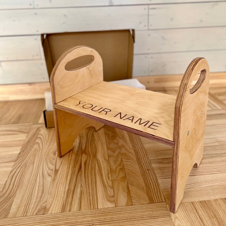 FREE DELIVERY Personalized Step Stool for Toddle Wood - Etsy