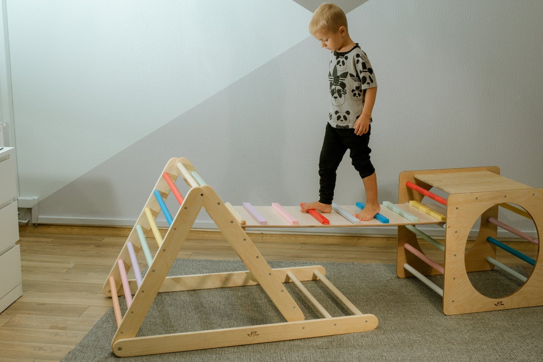 Climbing CUBE With Small Climbing Triangle, Indoor Playset ...
