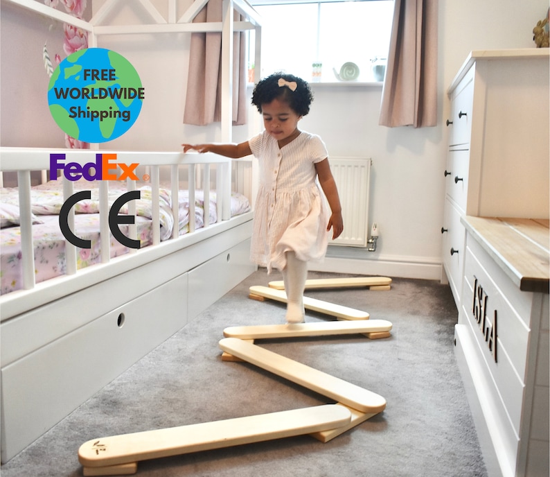 FREE DELIVERY Balance Beam Set Children Low Beam for Kids - Etsy