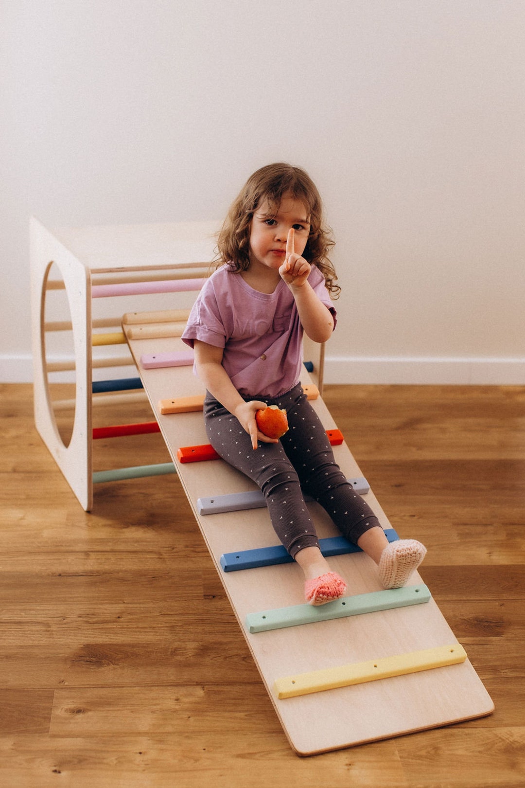 Wooden Indoor Climbing Cube, Gymnastics Ladder, Indoor Climbing Set ...