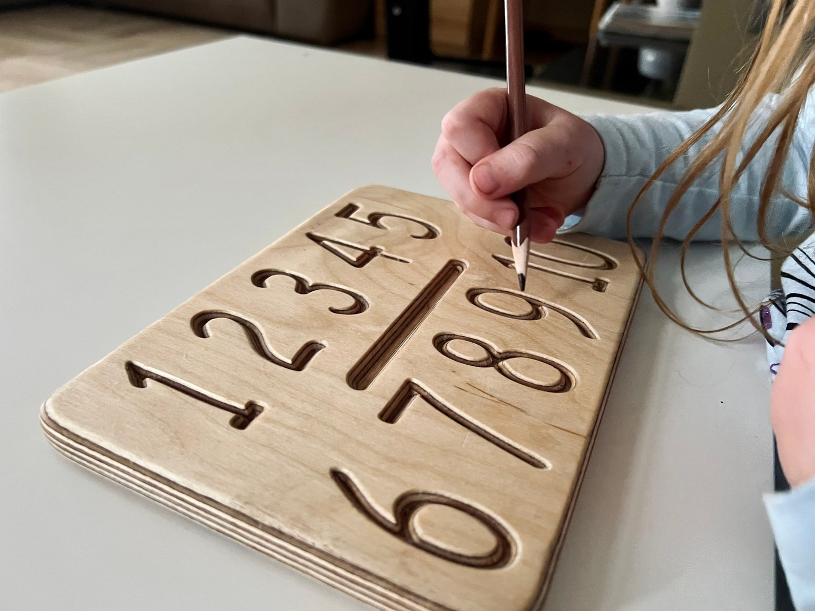 Free Delivery Number Board Montessori Toy Number Tracing - Etsy