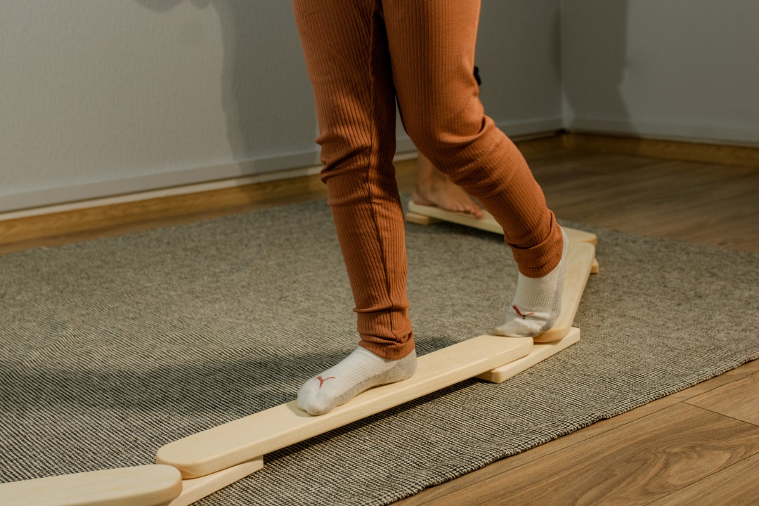 FREE SHIPPING Wood Balance Beam Set for Kids, Balance Strahl, Fold ...