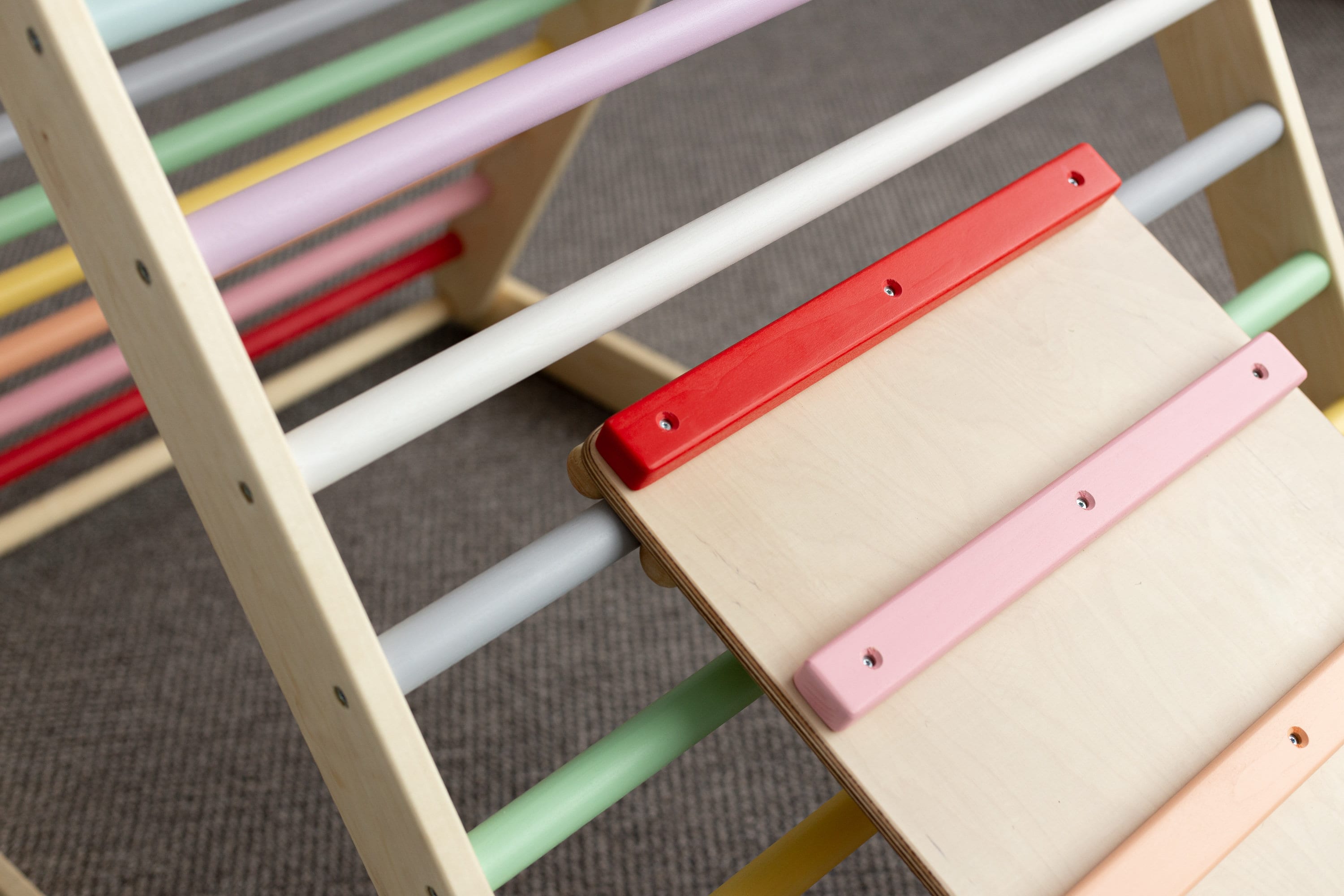 Montessori Climbing Ramp & Slide | 2-in-1 Ladder Board Add-on for ...