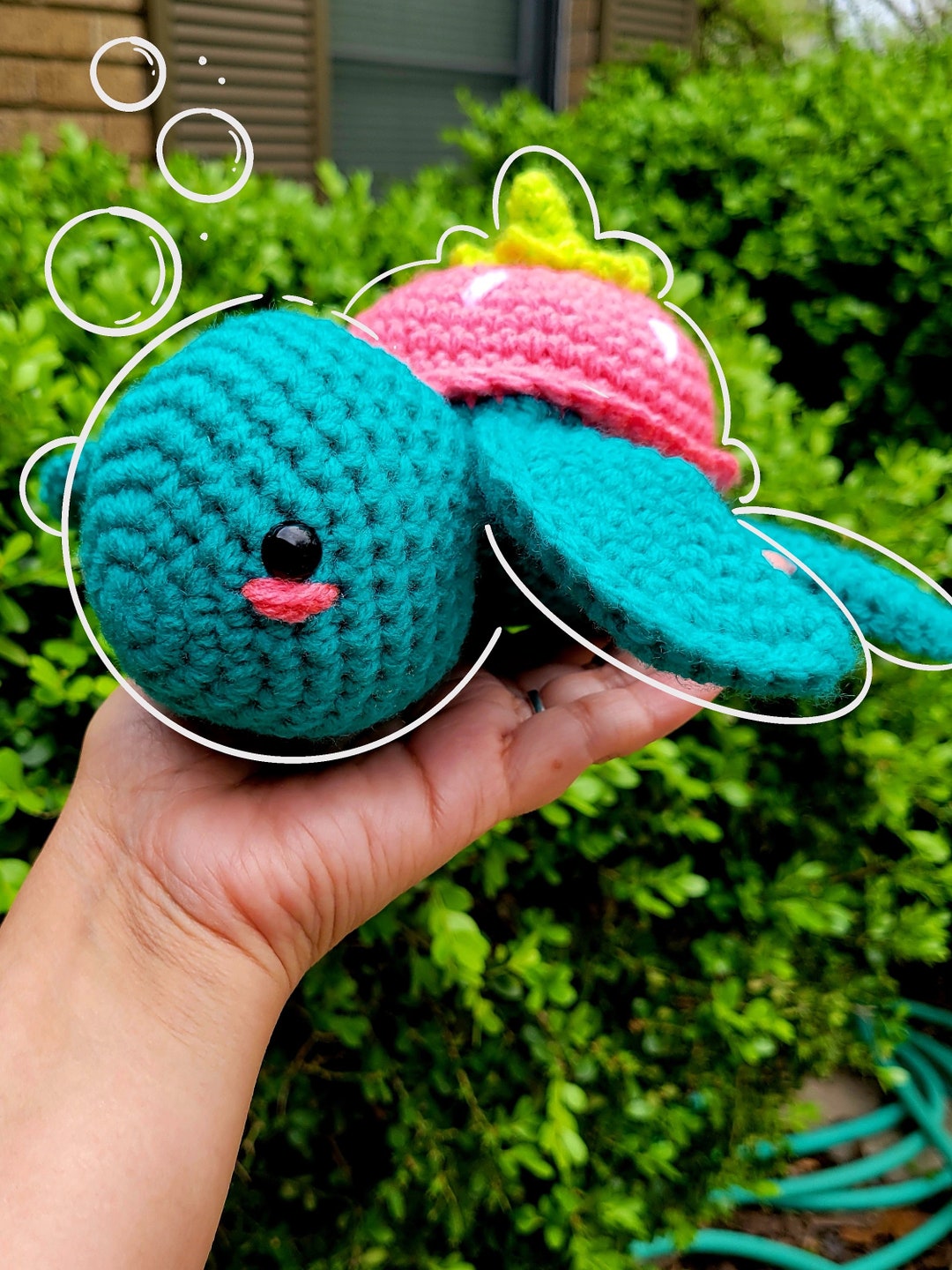 Strawberry Turtle - Etsy