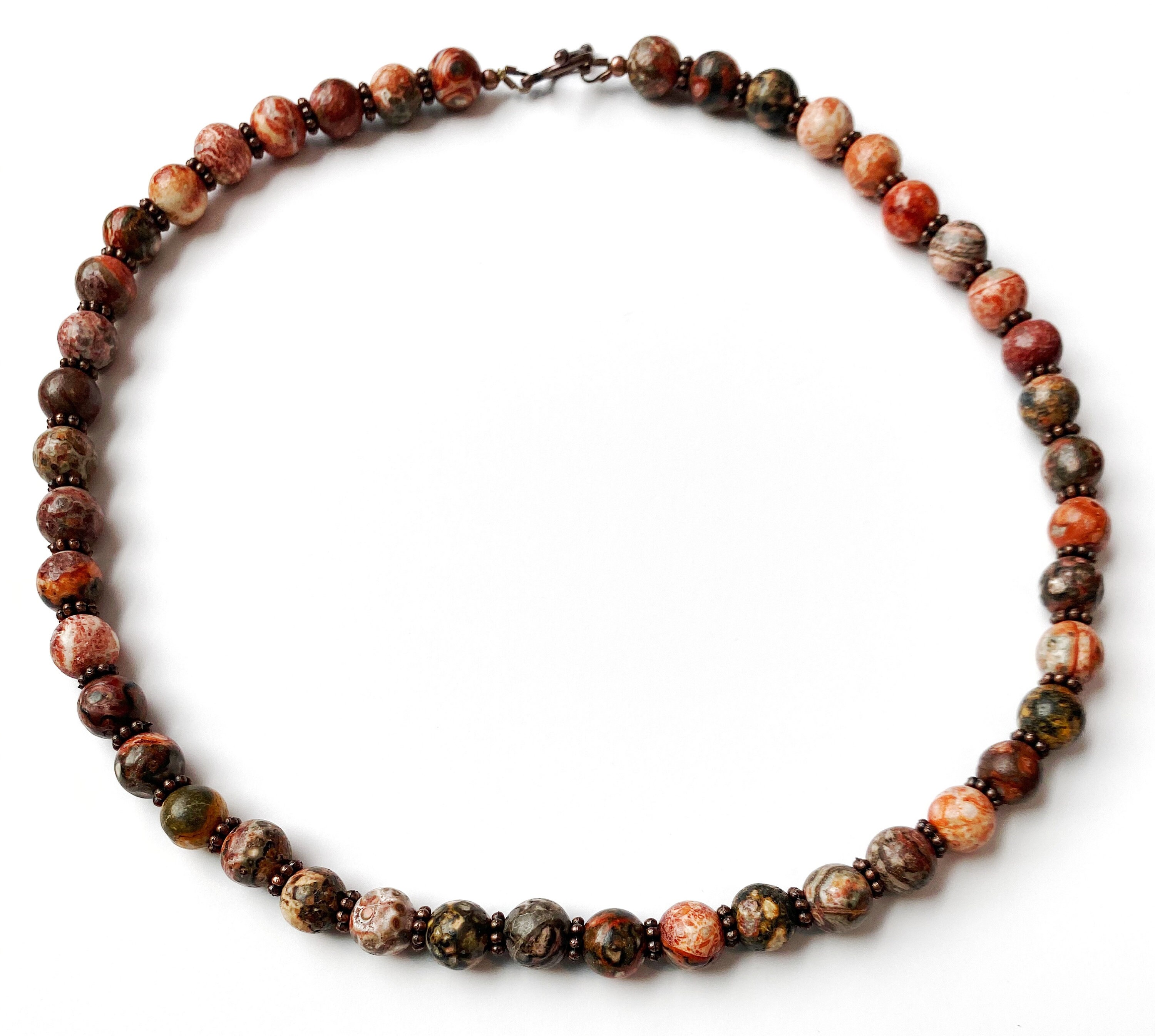 Leopard Skin Jasper Necklace Leopard Jasper Jewelry Leopard | Etsy