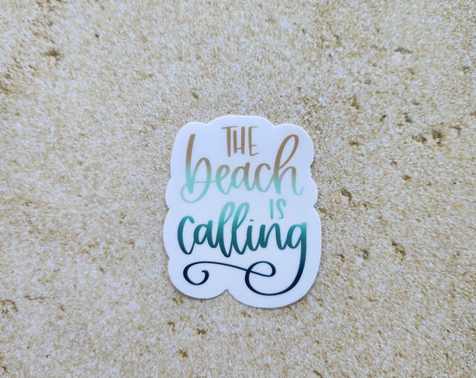 Beach Stickers, Summer Stickers, Beach Cooler Stickers, Beach Water ...