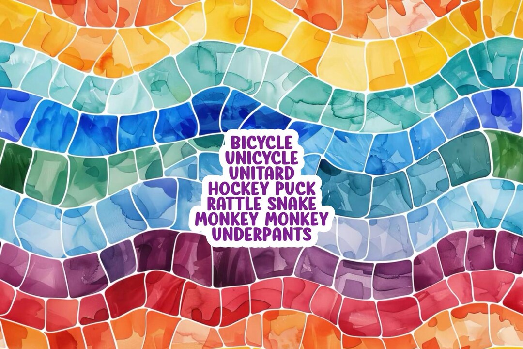Bicycle Unicycle Unitard Monkey Puck Rattle Snake Monkey Monkey ...