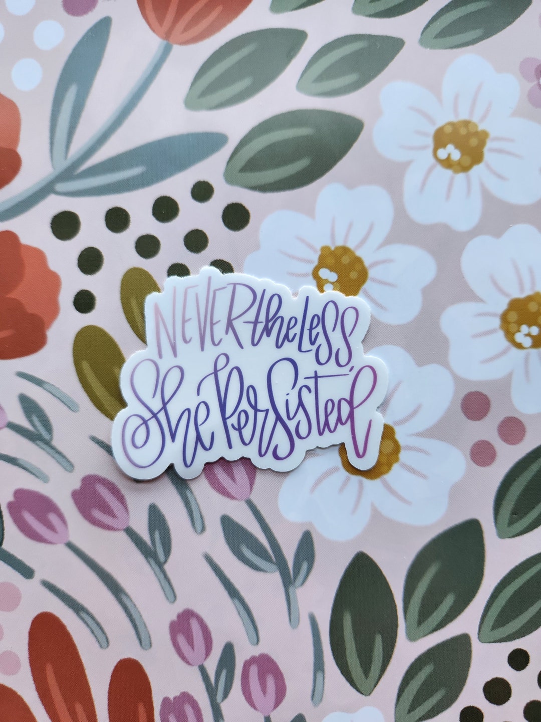Nevertheless She Persisted Vinyl Sticker - Etsy