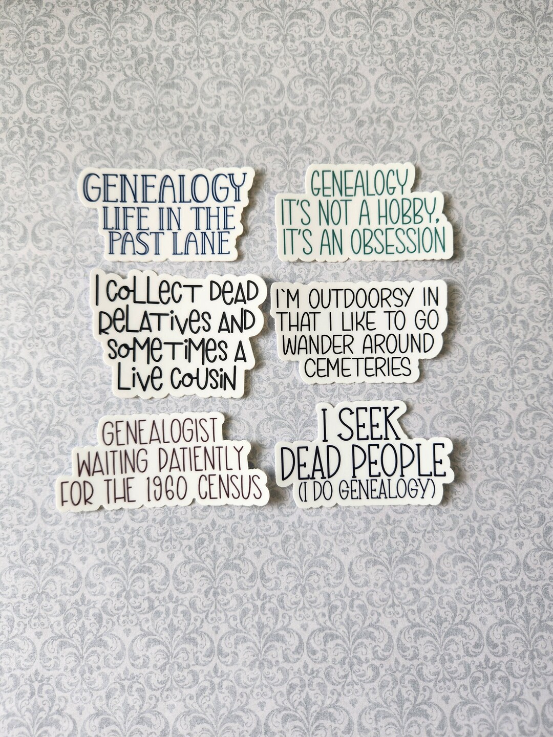 Genealogy Vinyl Stickers - Etsy