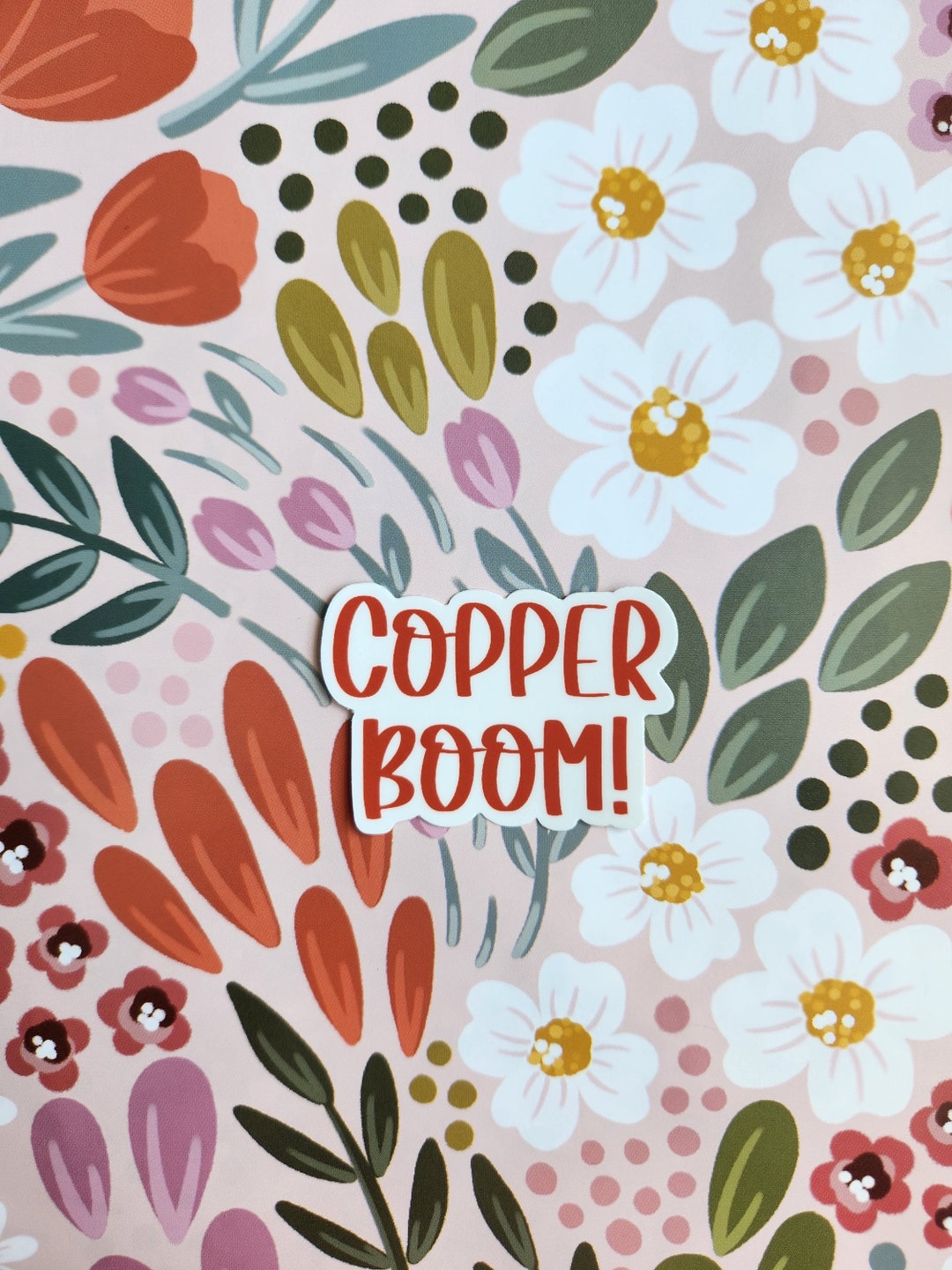 Copper Boom Waterproof Vinyl Sticker - Etsy